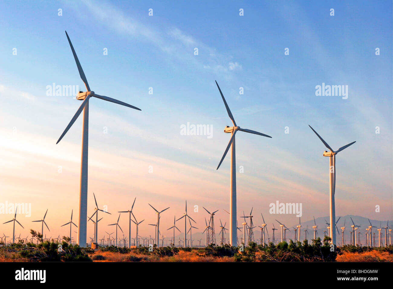 Wind turbine wind farm Stock Photo - Alamy