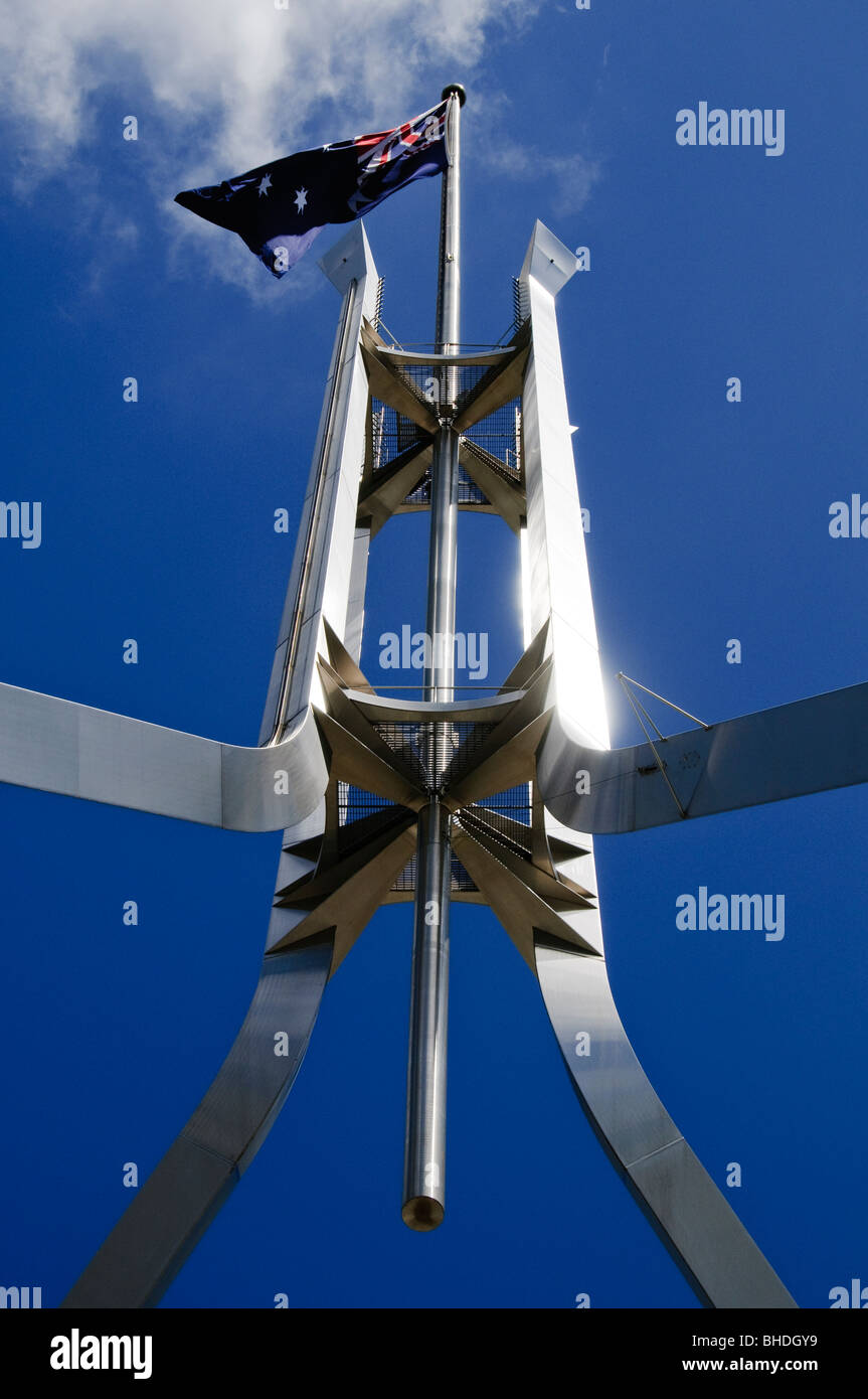 Canberra flag hi-res stock photography and images - Alamy