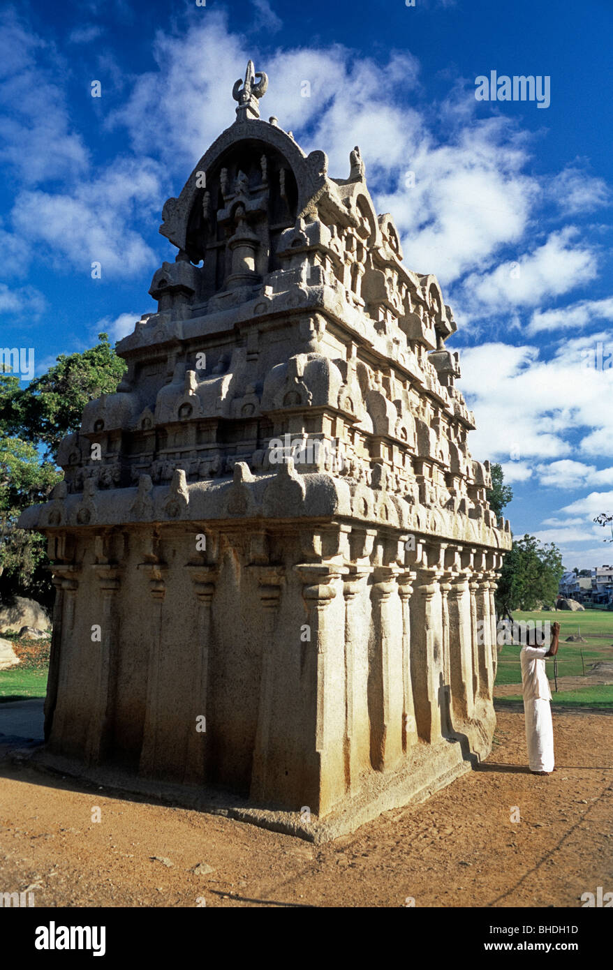 Ganesh Ratha in Mahabalipuram;Mamallapuram;Tamil Nadu. Unesco's World ...