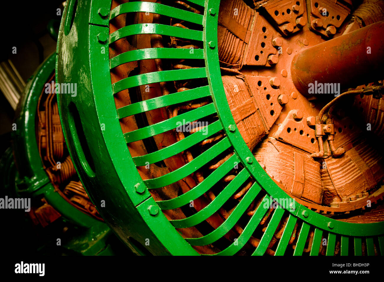 Generator in a machine house Stock Photo - Alamy