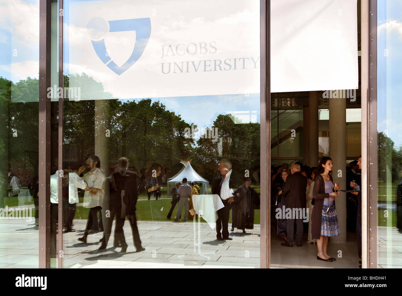 Entrance to the Jacobs University building, Bremen, Germany Stock Photo ...