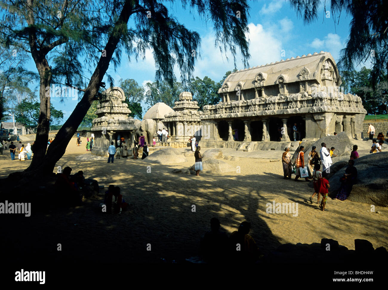 7th Century Five Rathas- Monolithic temples in Mahabalipuram ...