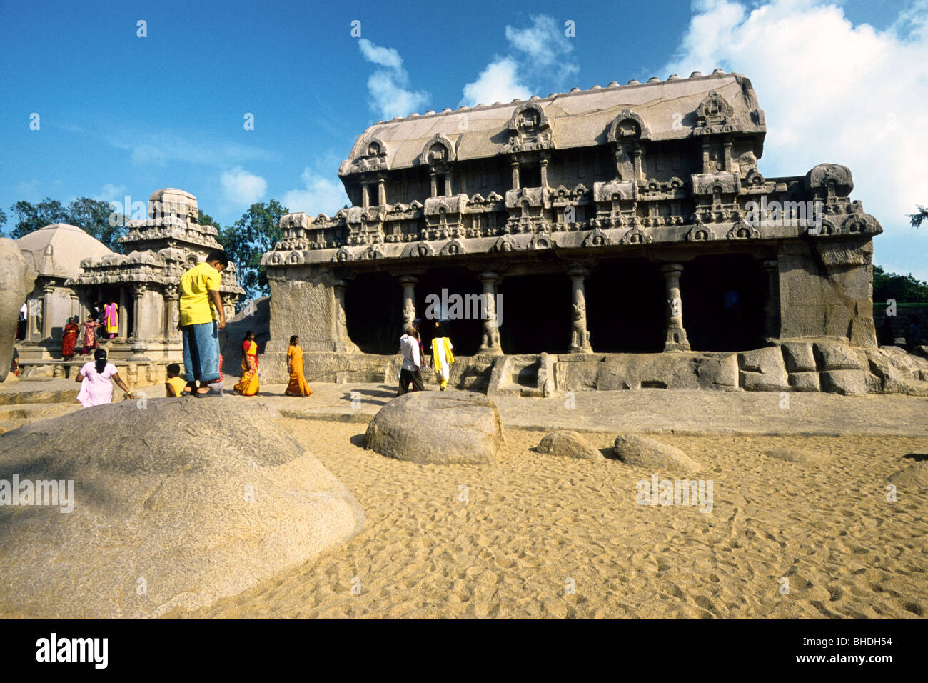 7th Century Five Rathas- Monolithic temples in Mahabalipuram ...