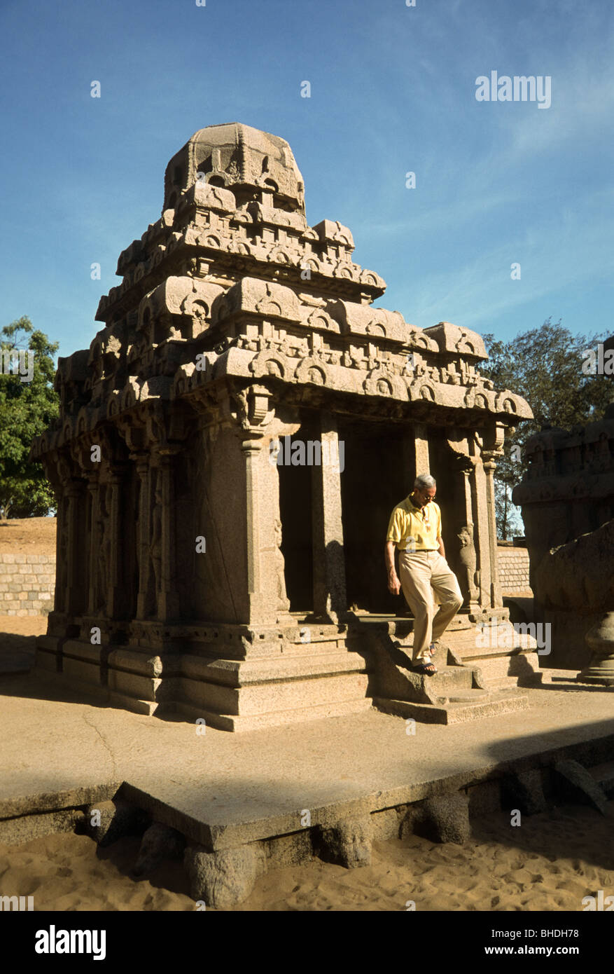Arjuna Ratha - 7th century monolithic rock-cut shrines called the Five ...
