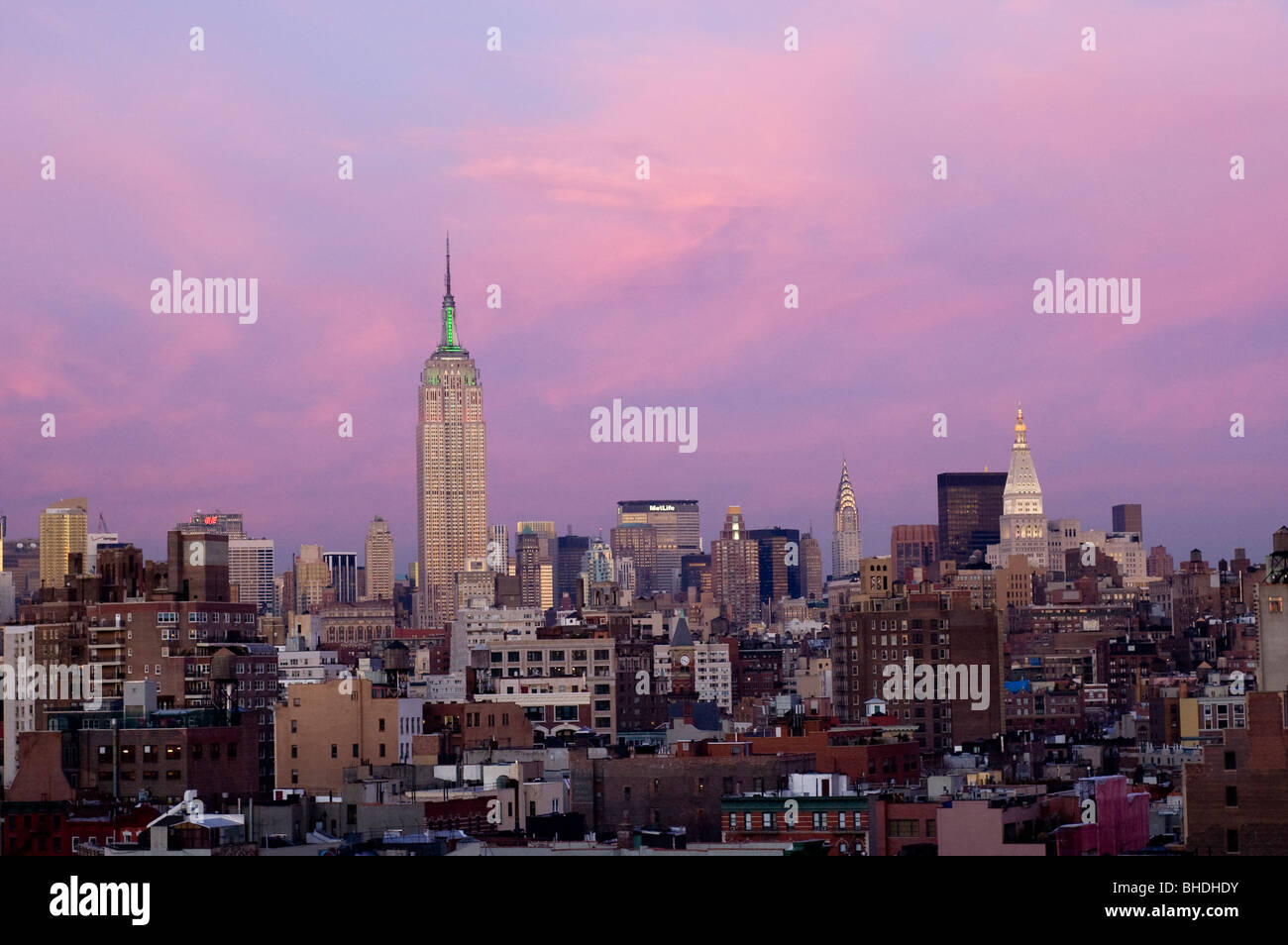New York City Beautiful Sunset High Resolution Stock Photography and ...