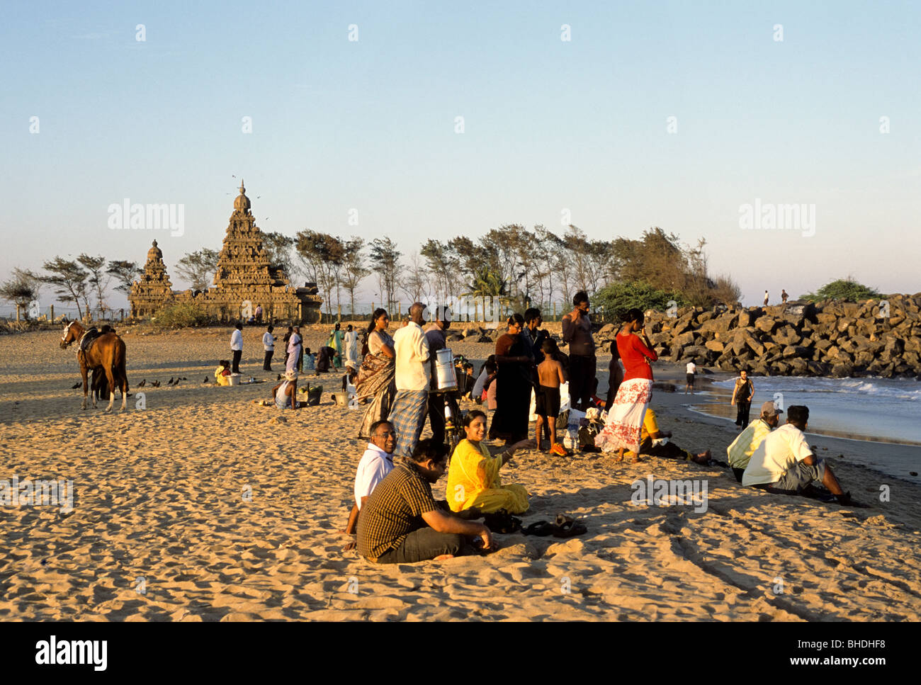 Shore temple in Mahabalipuram;Mamallapuram near Chennai, Tamil Nadu ...