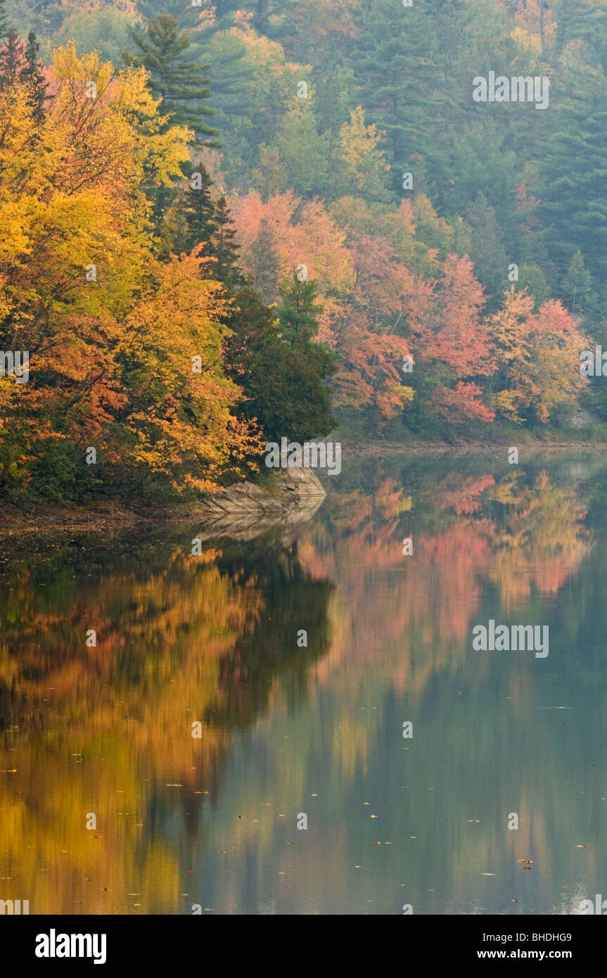Reflections in the Wanapitei River, Greater Sudbury, Ontario, Canada ...