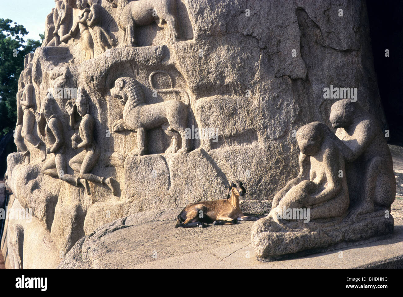 7th century Arjuna Penance world largest stone bas relief at ...