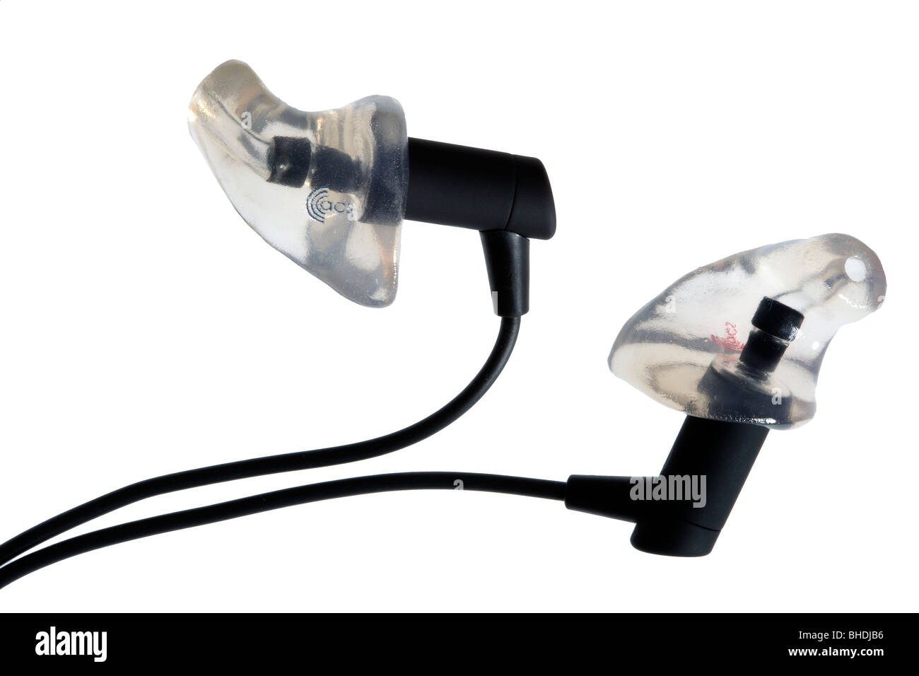 tailor made custom fitted earphones Stock Photo - Alamy