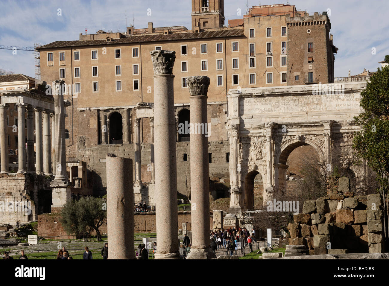 Columns at the Forum Rome Italy Roman Roma Stock Photo - Alamy