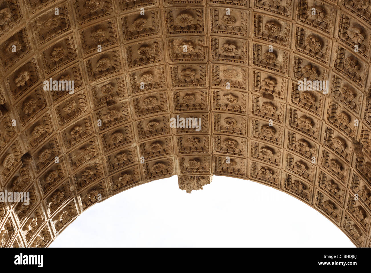 Roman roof of an arch at the Forum Rome, Italy Stock Photo - Alamy