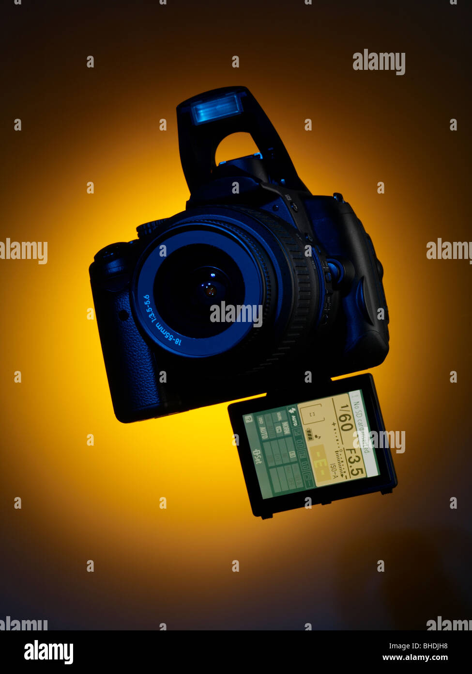 Digital SLR camera with screen folded out Stock Photo - Alamy