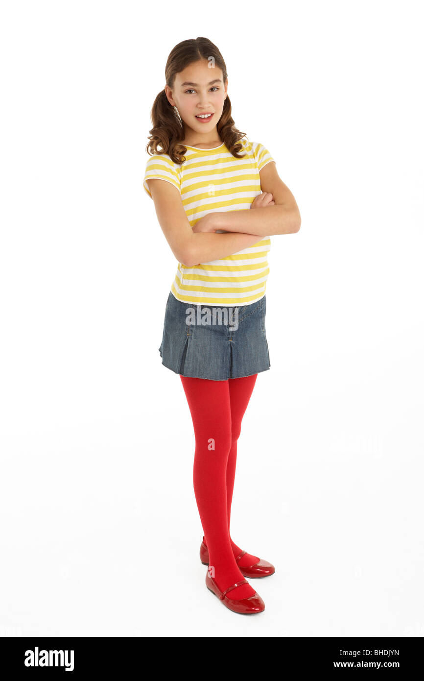 Defiant portrait girl Cut Out Stock Images & Pictures - Alamy