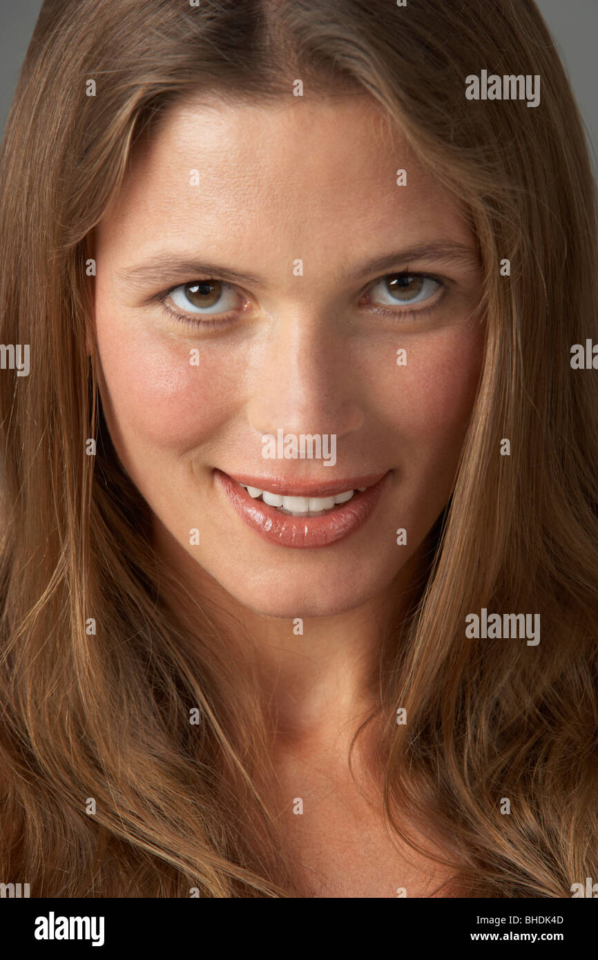 Studio close up portrait attractive hi-res stock photography and images ...
