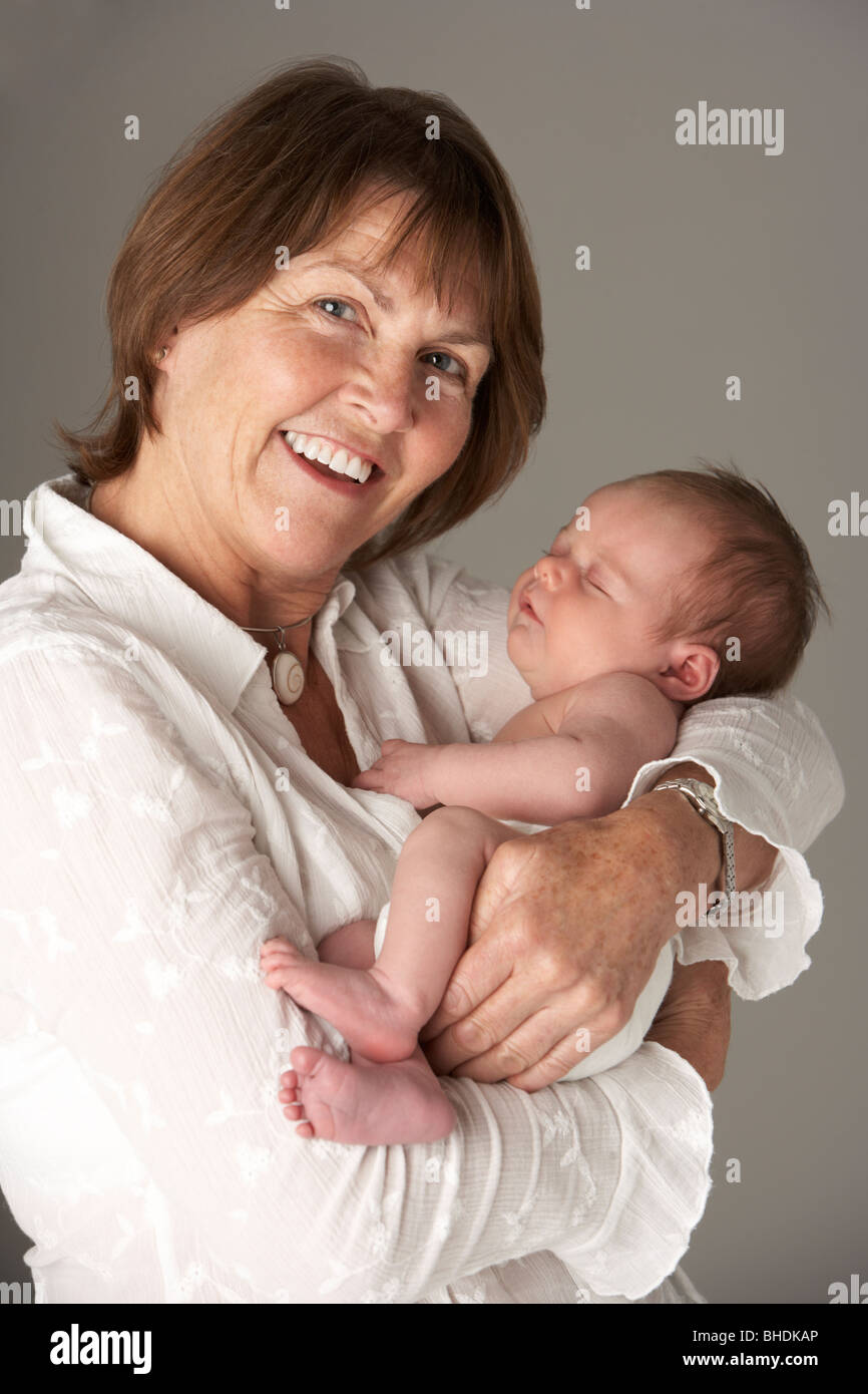 Mother Holding Newborn Baby Stock Photo - Alamy