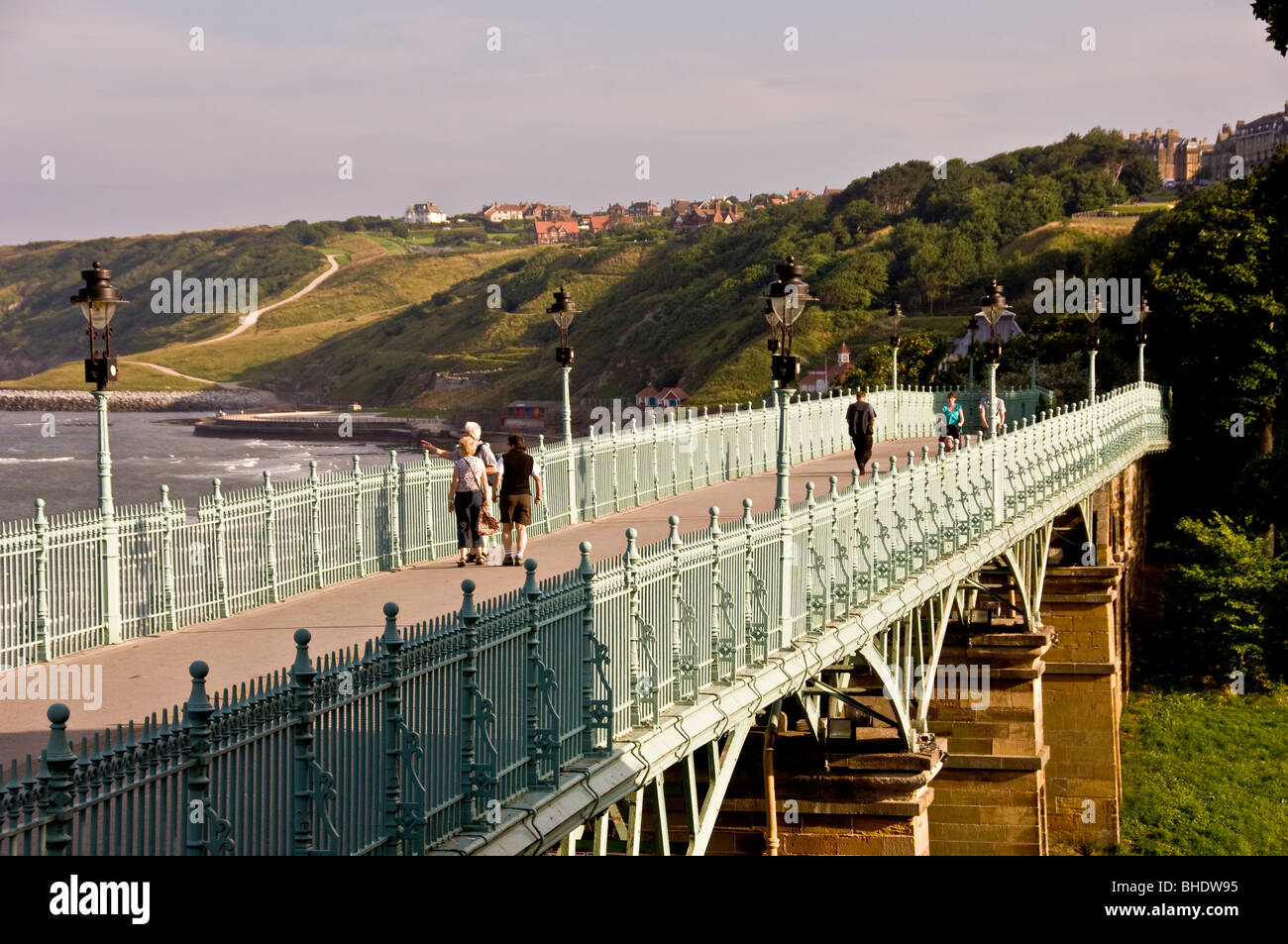 Spa Bridge, Scarborough, UK Stock Photo - Alamy