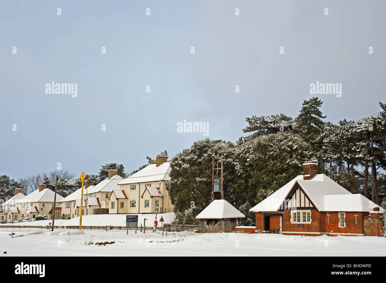 Suffolk village snow hi-res stock photography and images - Alamy