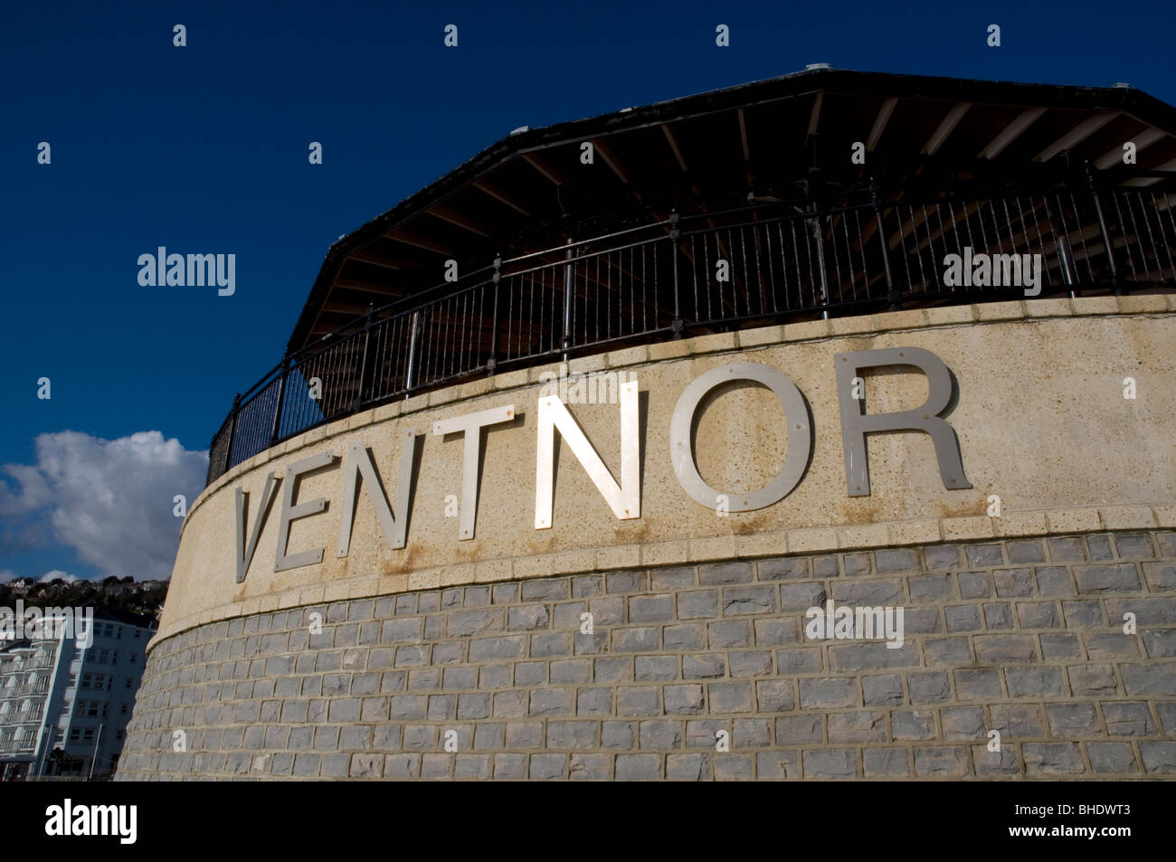 Ventnor Sign, Ventnor Beach, Isle of Wight, England, UK, GB Stock Photo ...