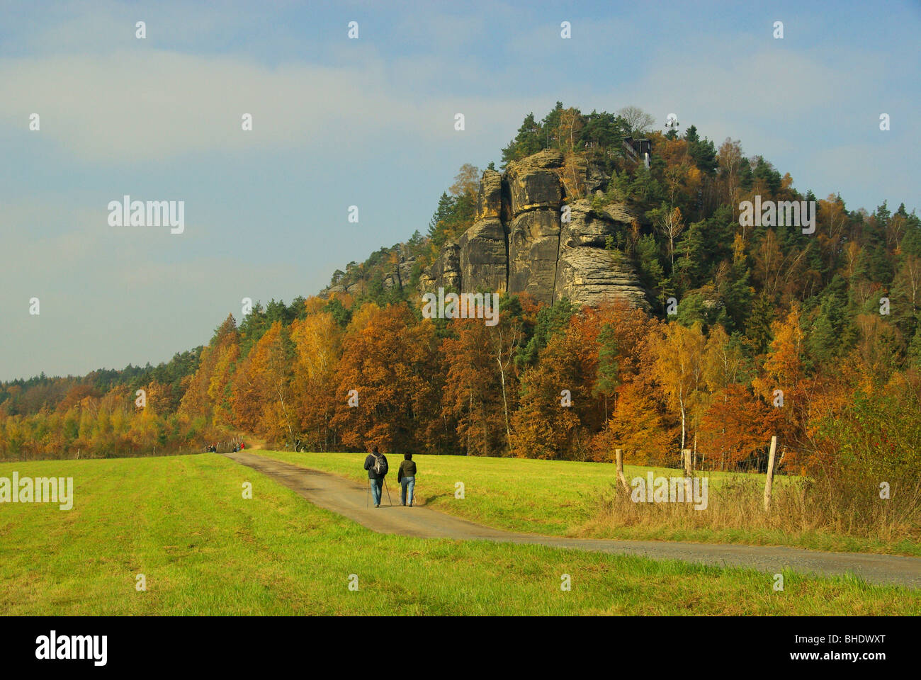 Rauenstein Sandstone Saxon Switzerland High Resolution Stock ...