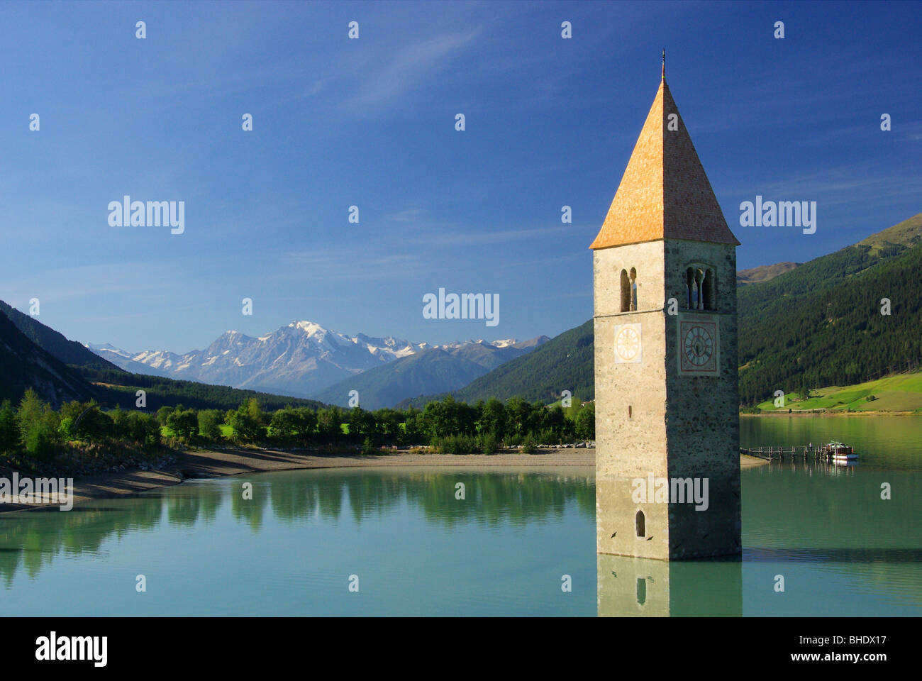 Lake reschen, italy hi-res stock photography and images - Alamy