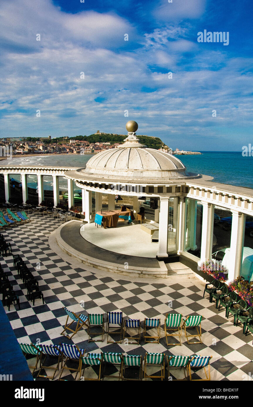 Aerial view of the Sun Court and bandstand with its domed roof at The ...
