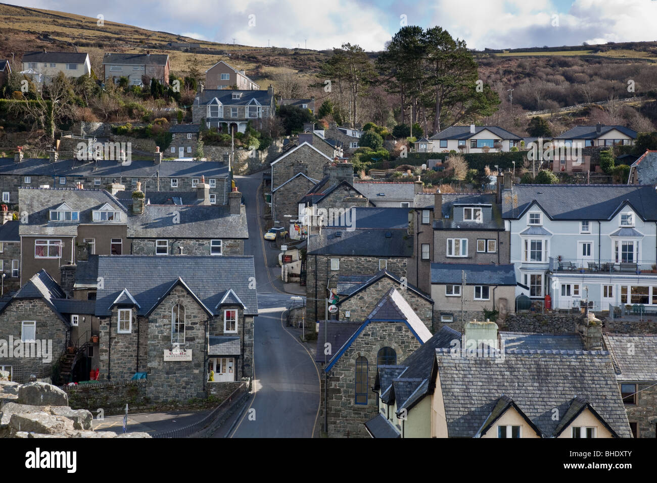 Harlech wales road hi-res stock photography and images - Alamy