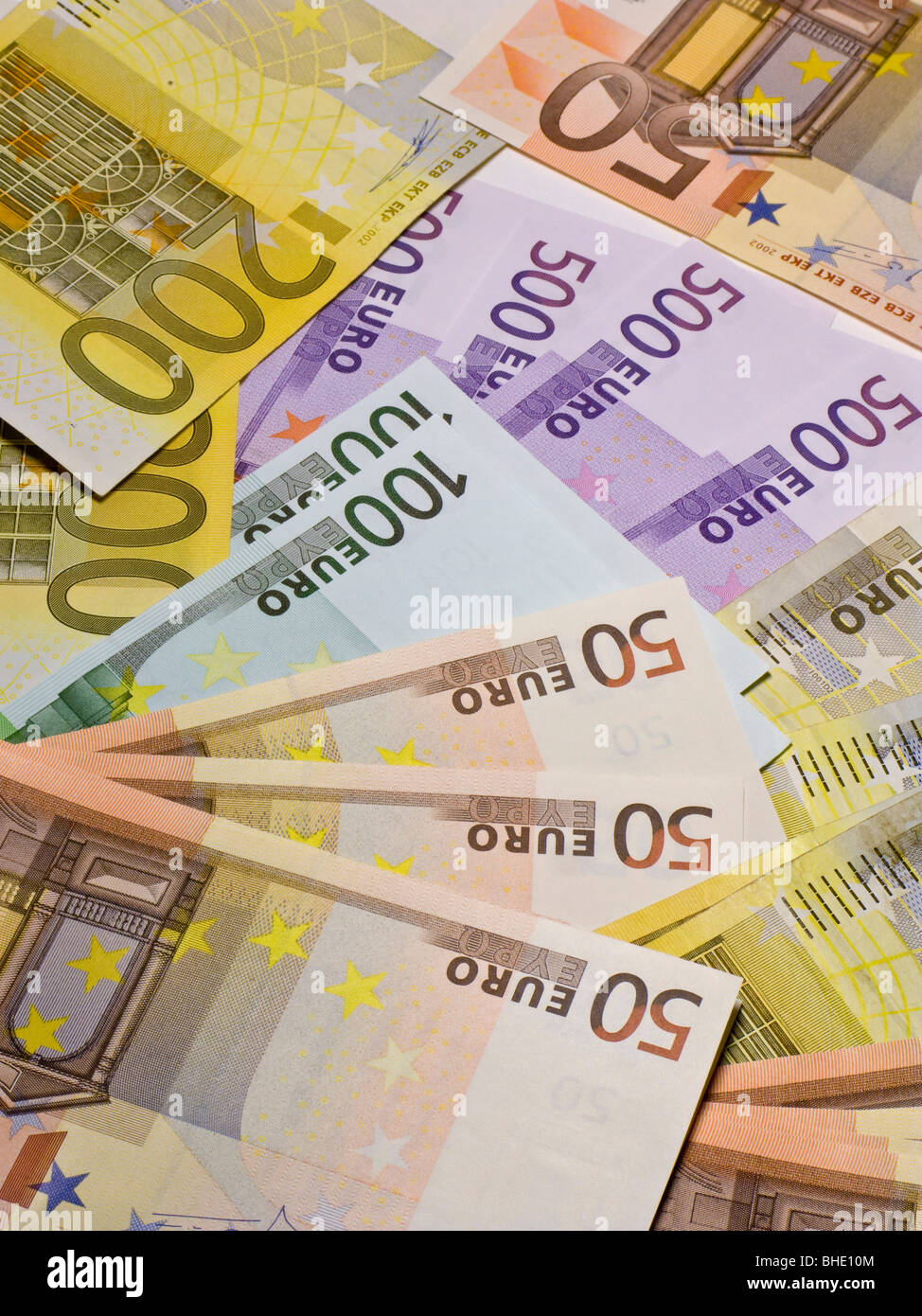 Different euro banknotes hi-res stock photography and images - Alamy