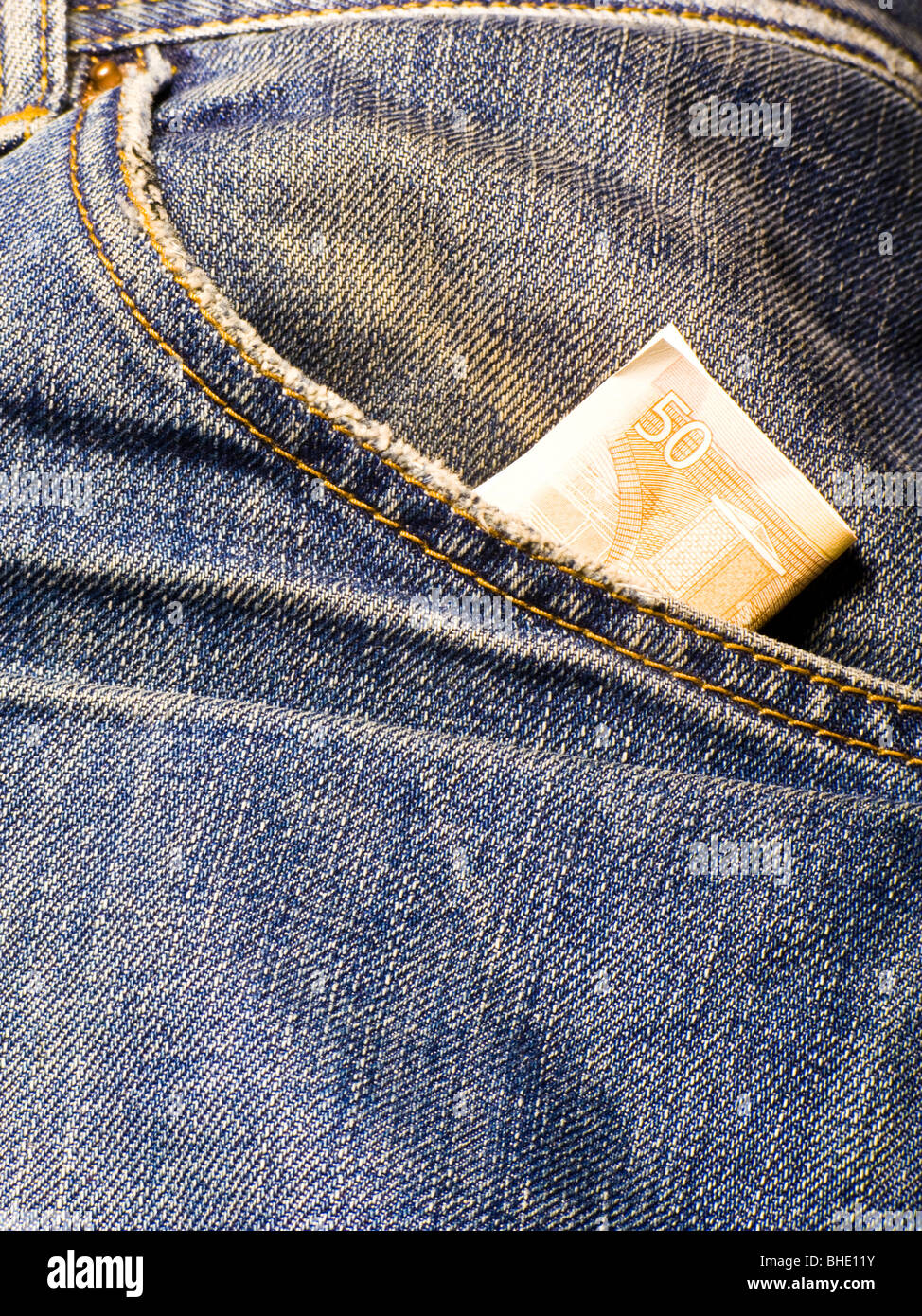 money in pocket Stock Photo - Alamy