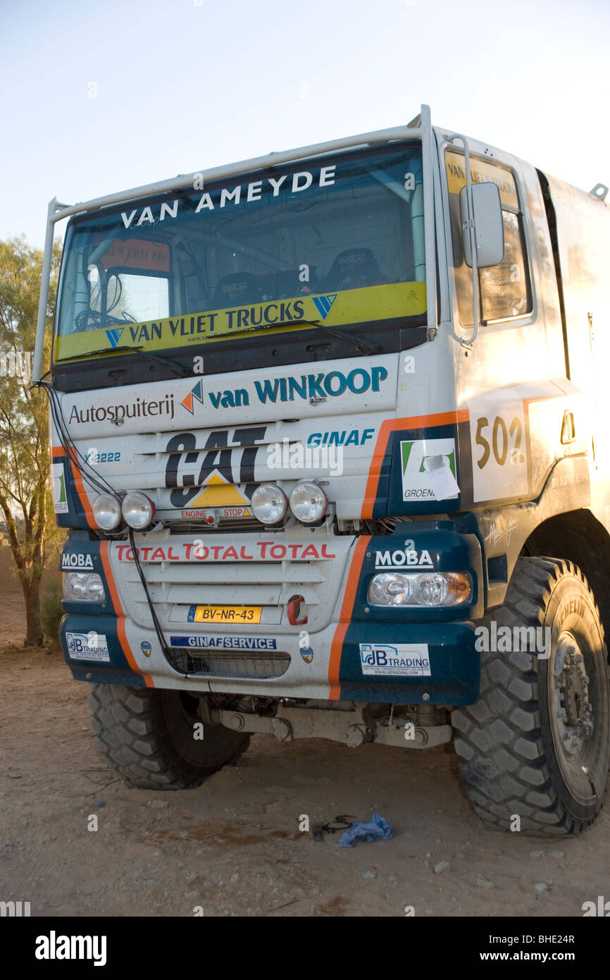 Desert racing truck at the Yasmina Hotel training for the Dakar Rally ...