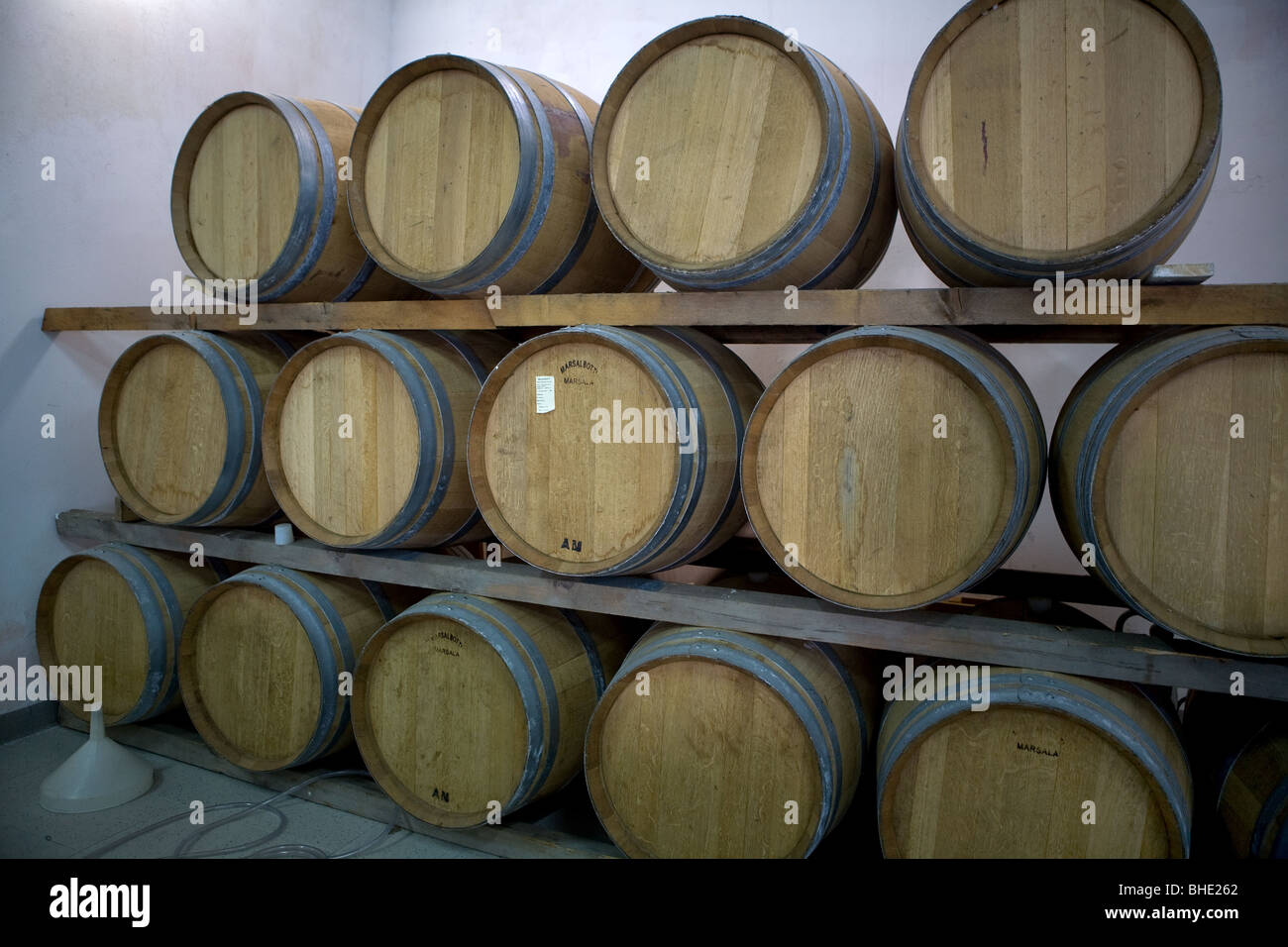 Casks of aging wine hi-res stock photography and images - Alamy
