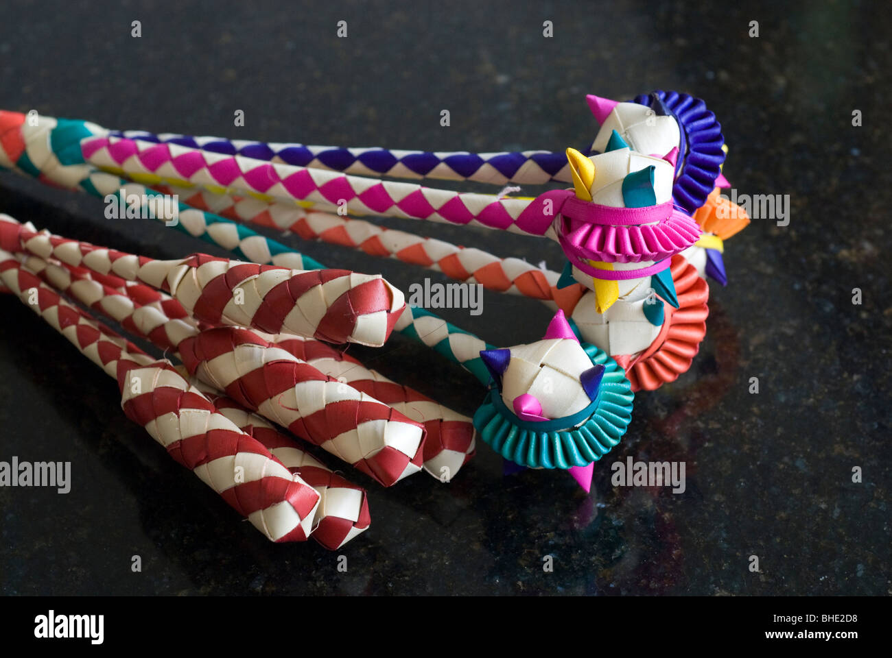 Palm leaf handicraft thing famous in Manappad near Tiruchendur ; Tamil ...