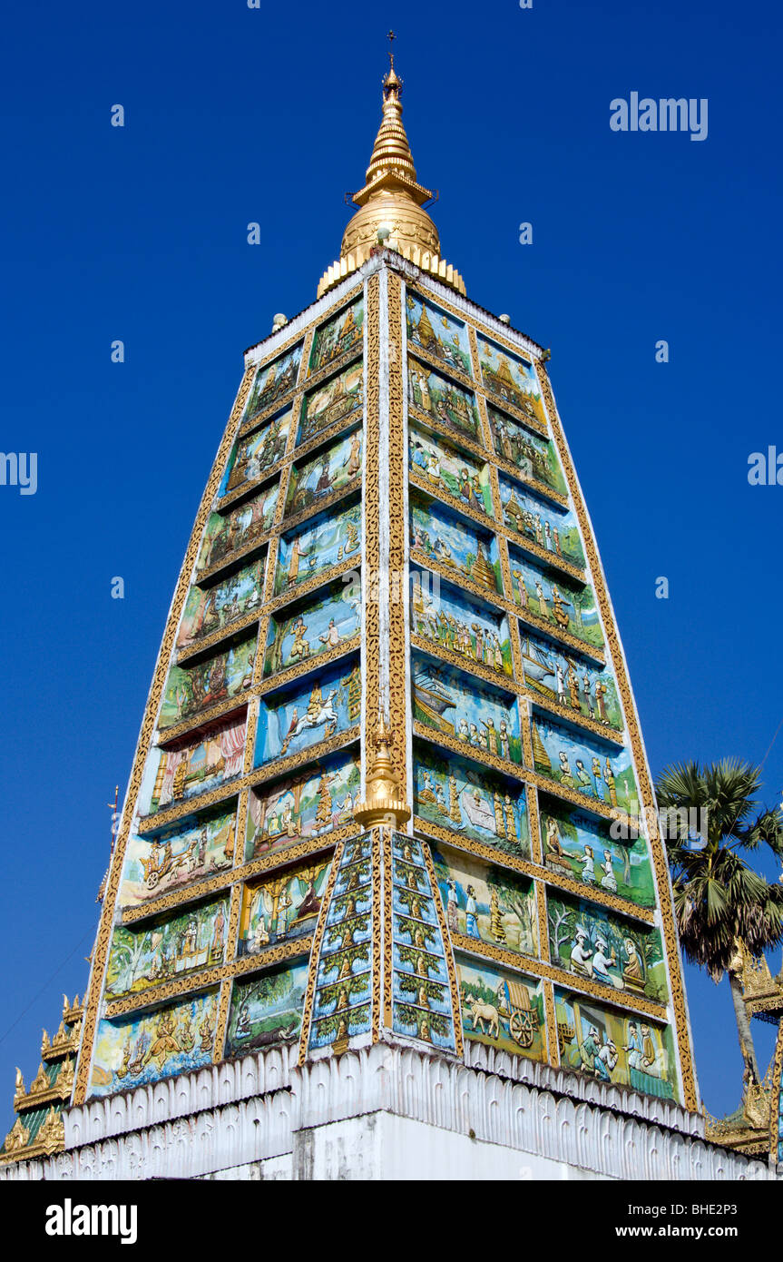 Mahabodhi Pagoda, Shwedagon Pagoda, Rangoon, Yangon; Burma, Myanmar ...