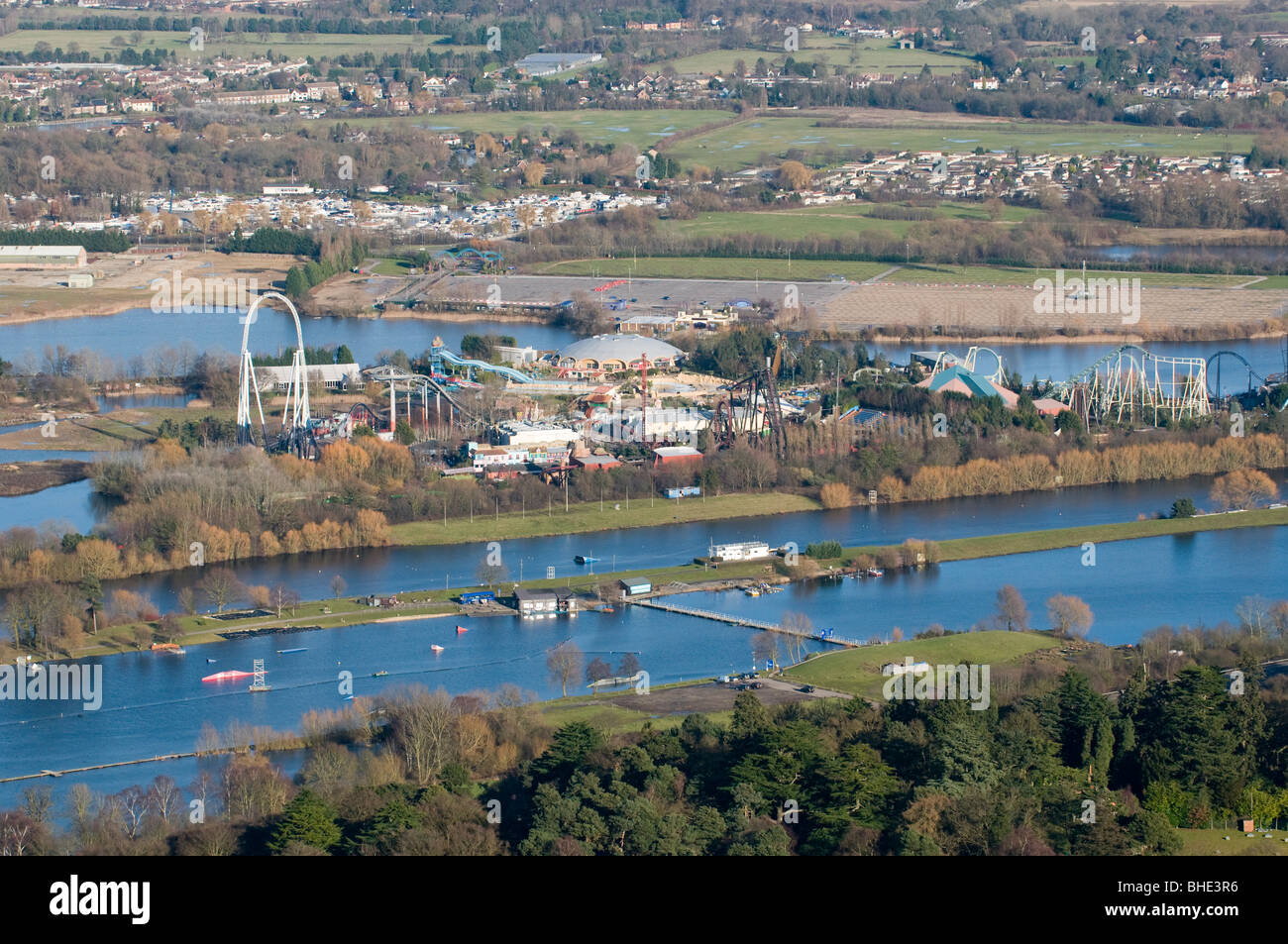 Thorpe Park, amusement park, Chertsey, Surrey, England Stock Photo - Alamy