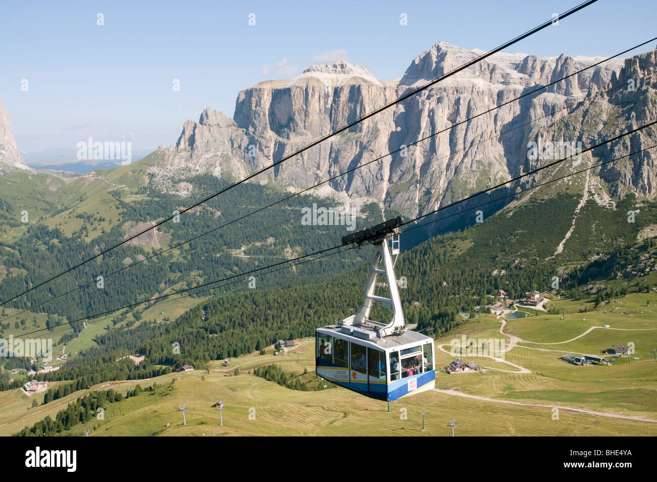 gruppo sella, canazei belvedere, val di fassa, dolomites, trentino ...