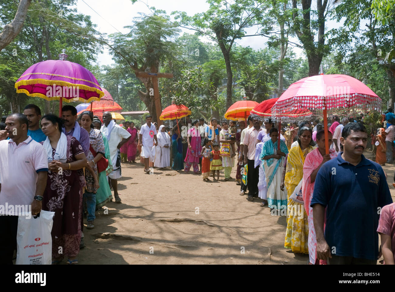 Procession ; annual Malayattur Kurussumudi Perunal festival of Saint ...