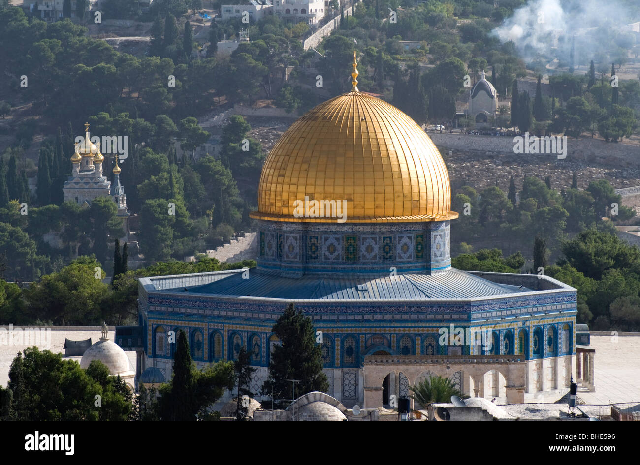 Dome of the Rock. Muslim holy site located on the Temple Mount in the ...