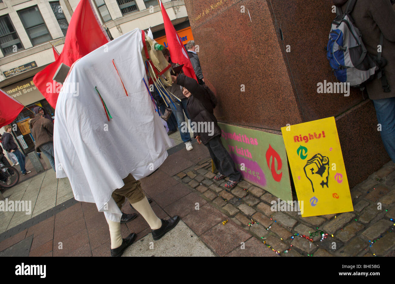 Welsh Nationalist Protest High Resolution Stock Photography and Images ...