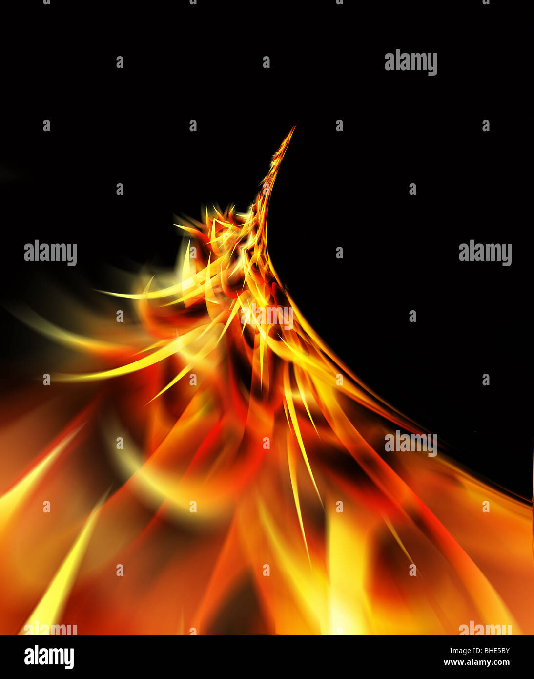 Flames illustration hi-res stock photography and images - Alamy