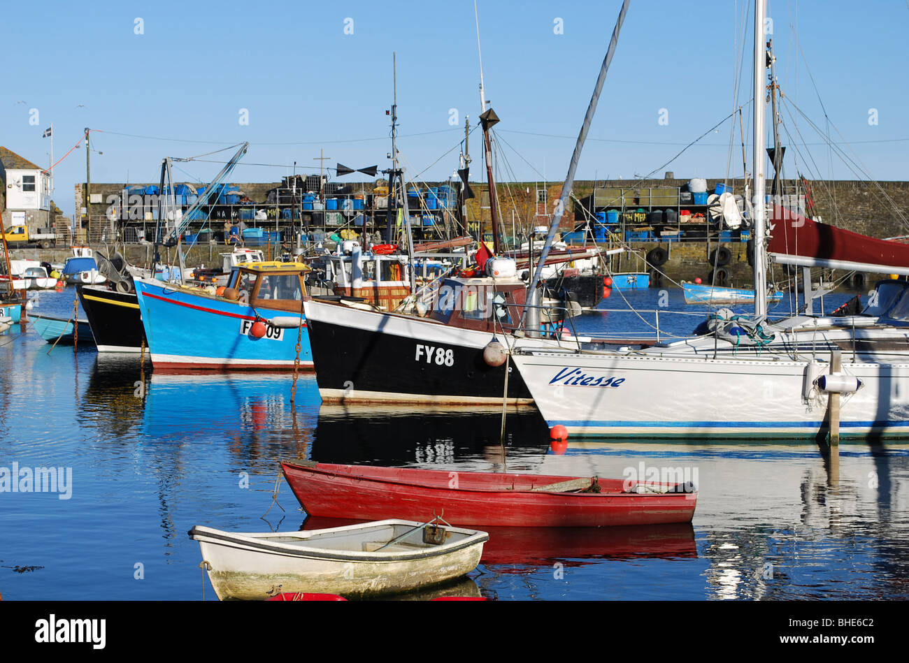 Padstow Fishing Village Stock Photo - Alamy