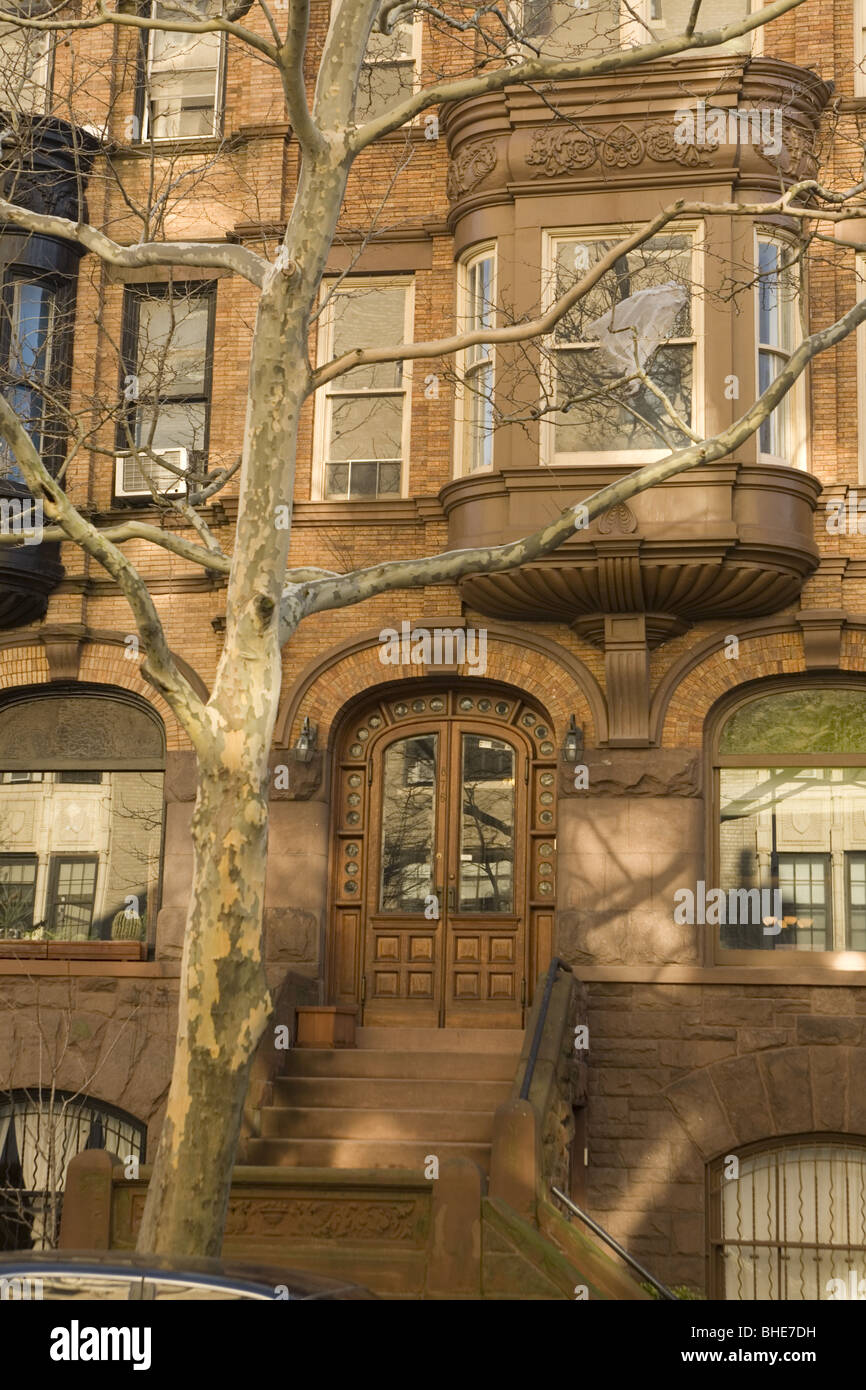 High stoop Brownstone, Park Slope, Brooklyn, NY Stock Photo - Alamy