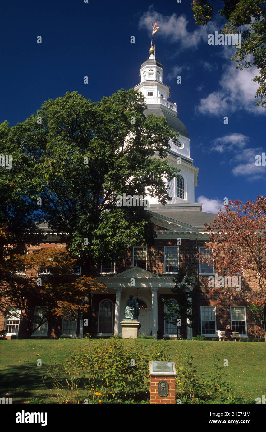 Maryland State House, State Circle, Annapolis, Maryland Stock Photo - Alamy