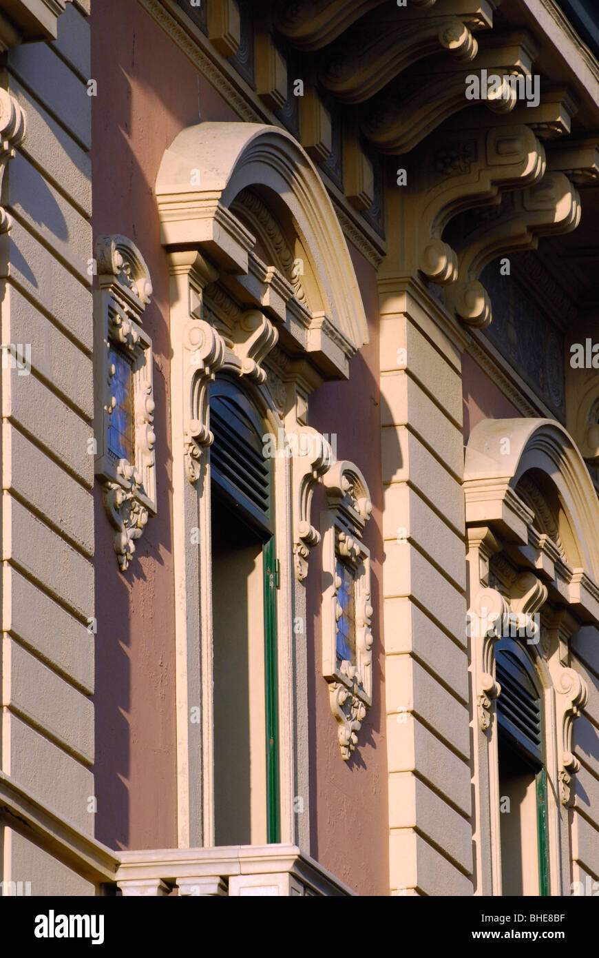 Architectural detail on building in Italy Stock Photo - Alamy