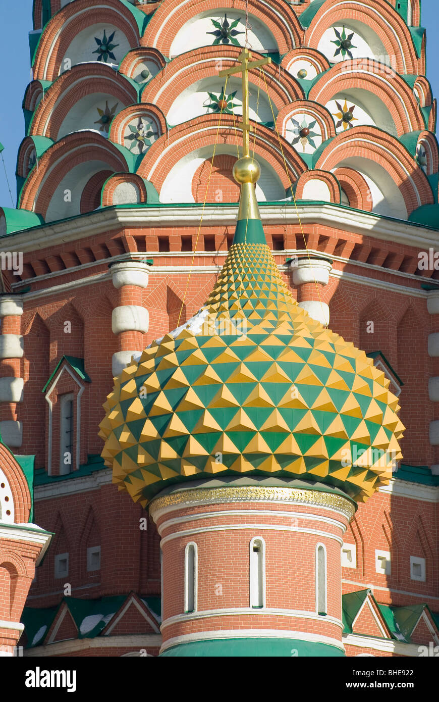 Dome of the Moscow Saint-Basil cathedral Stock Photo - Alamy