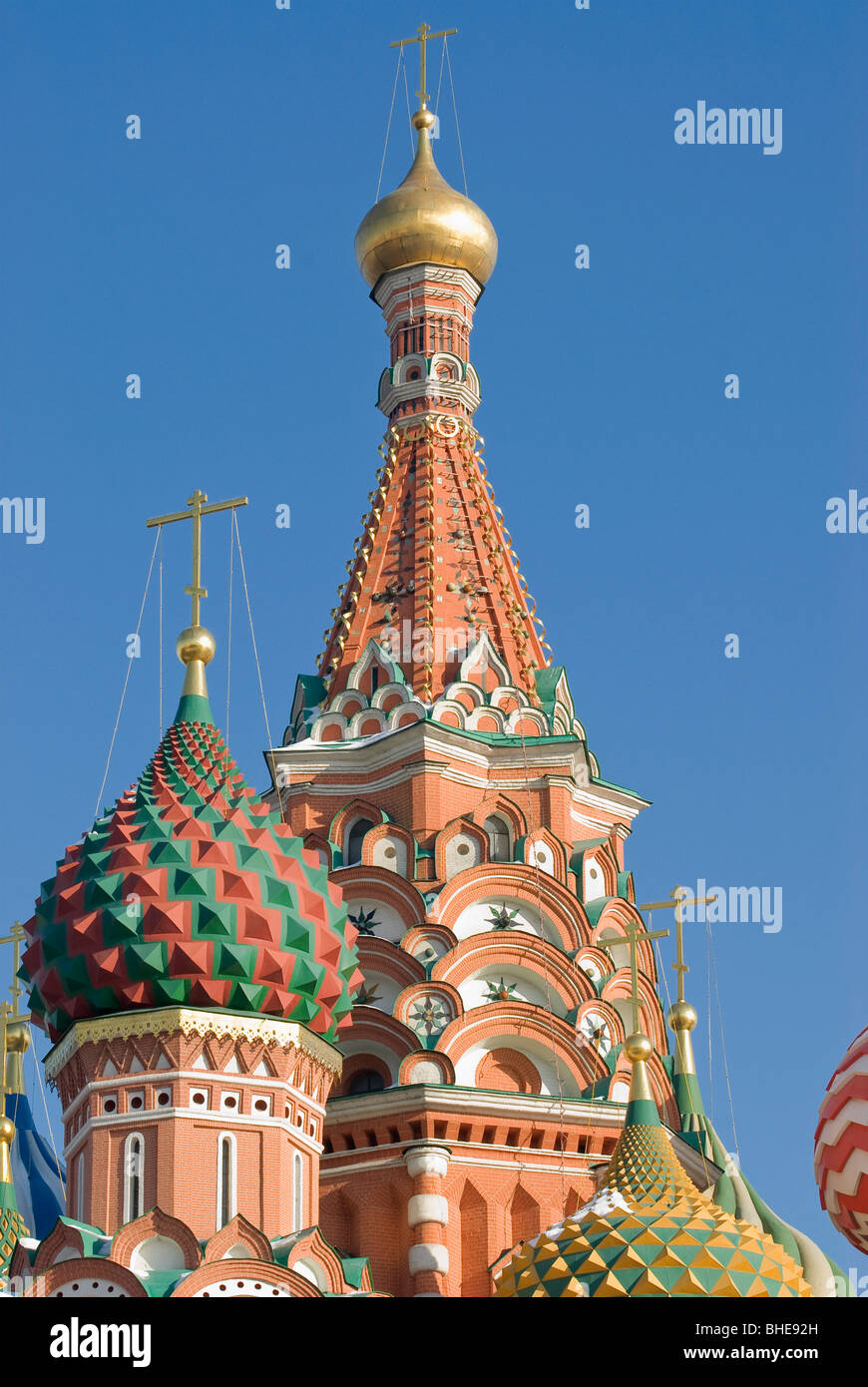 Dome of the Moscow Saint-Basil cathedral Stock Photo - Alamy