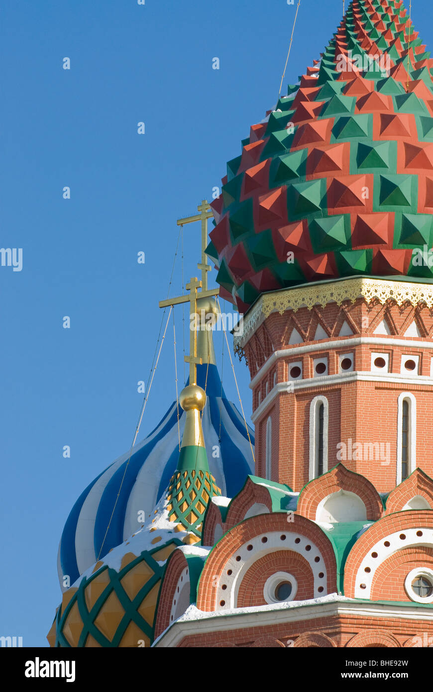 Domes of the Moscow Saint-Basil cathedral Stock Photo - Alamy