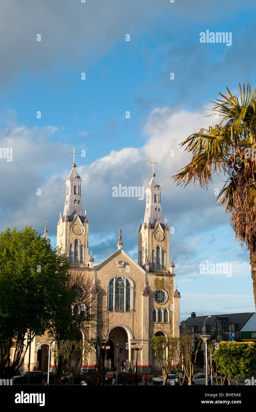 Castro's San Francisco Cathedral (Iglesia San Francisco de Castro Stock ...
