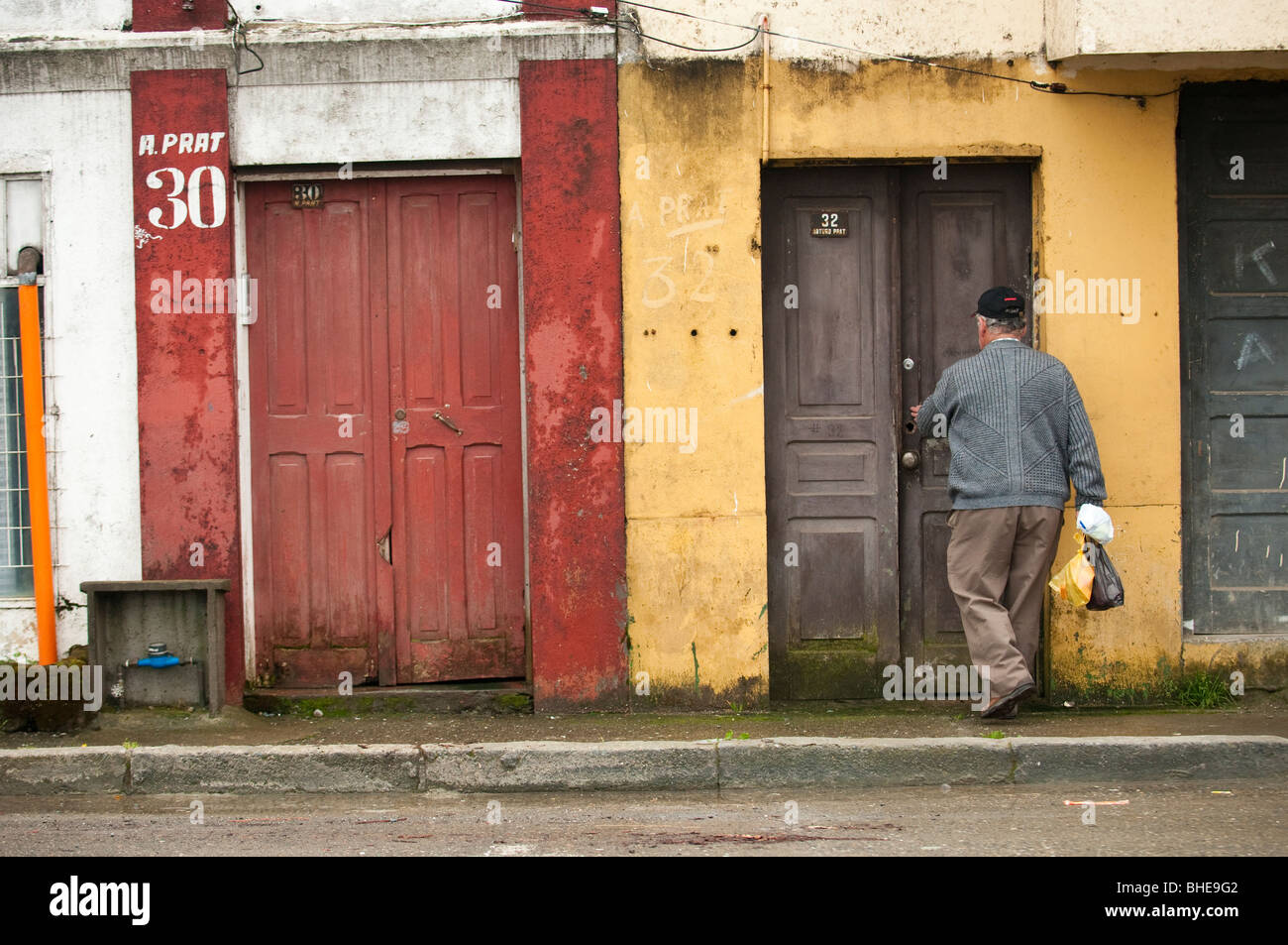 Street scene in Ancud, Chiloe, Chile Stock Photo - Alamy