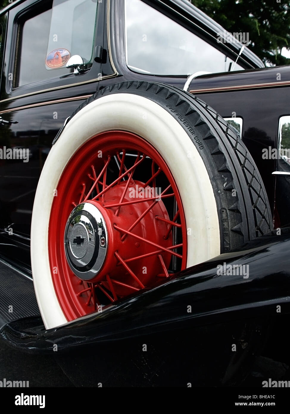 Stock image of the right side of a classic Chevrolet automobile Stock ...