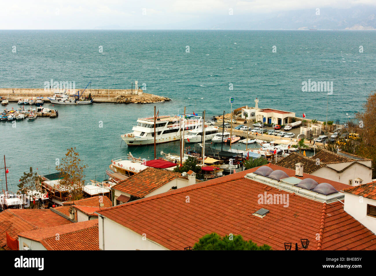 Port and Marina of Antalya Stock Photo - Alamy