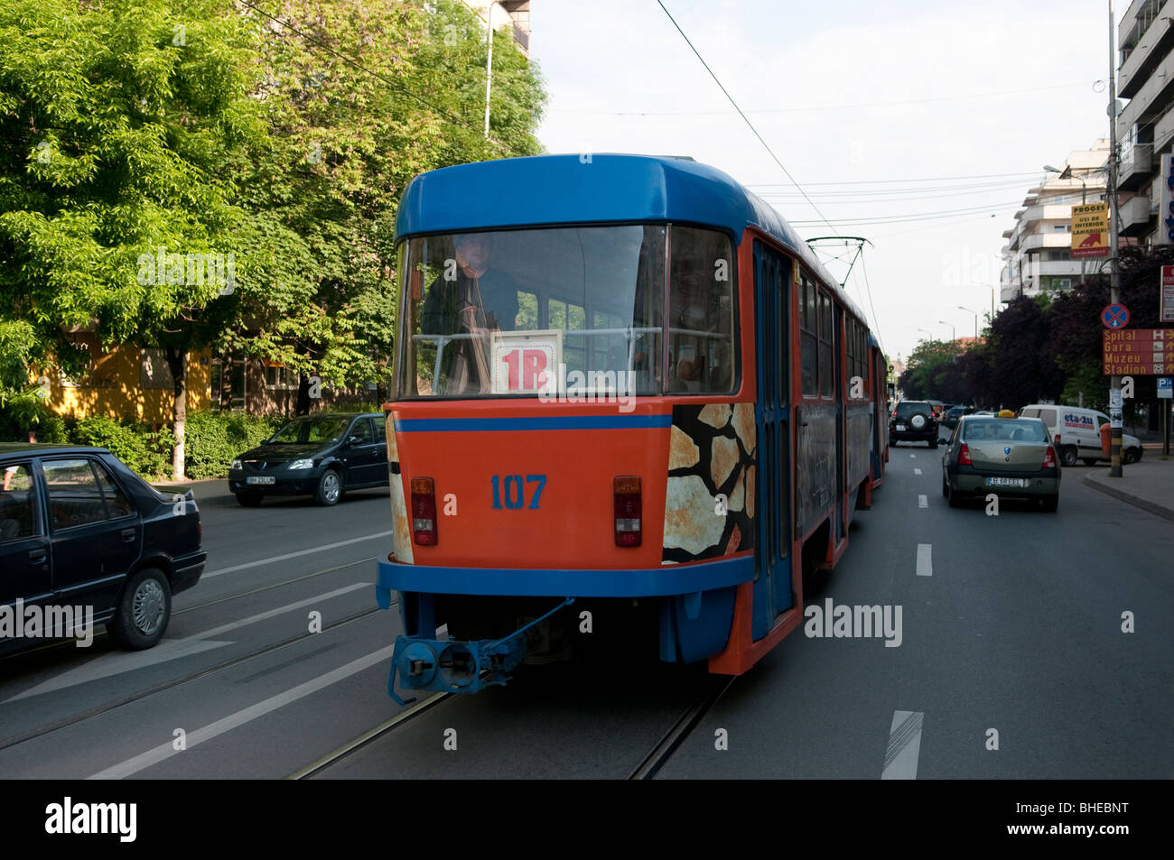 Public tram Oradea Romania Eastern Europe Stock Photo - Alamy